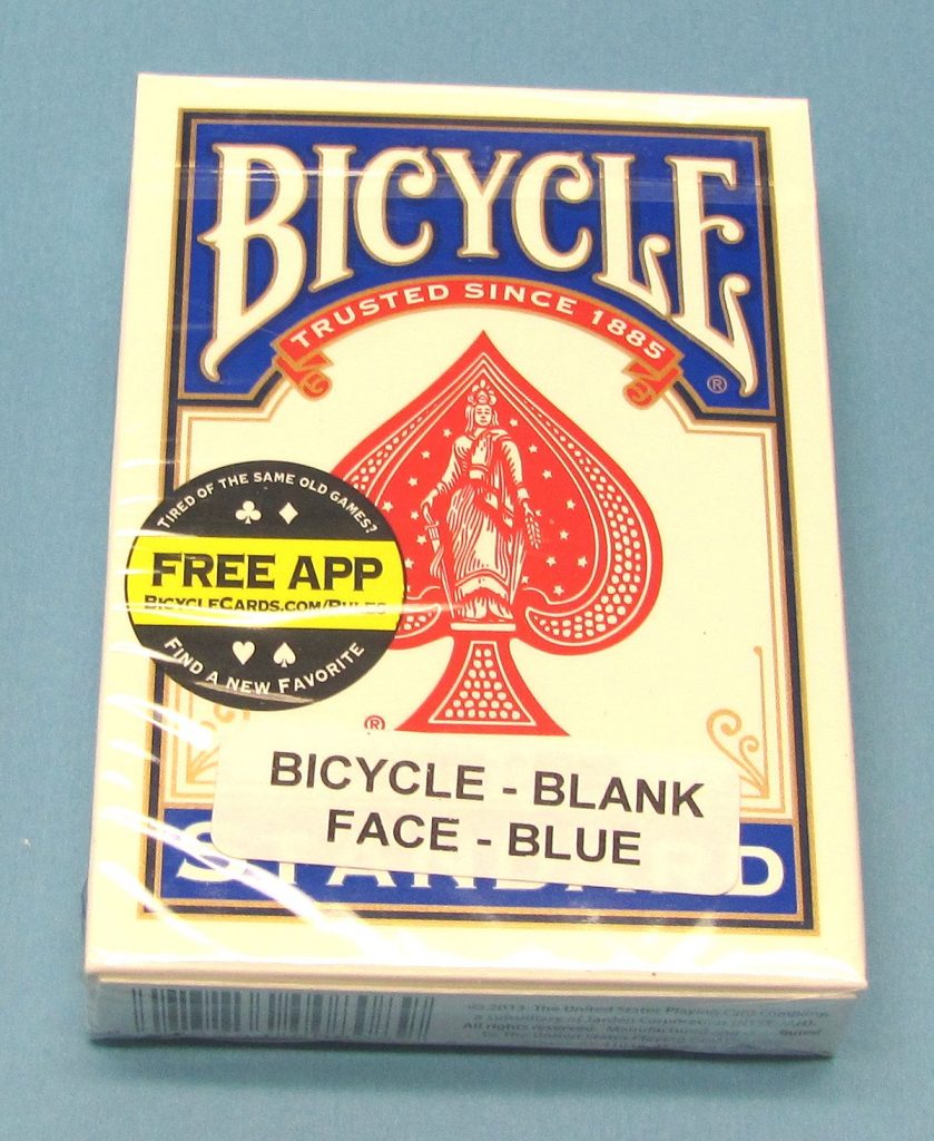 Blank Face Deck - Blue Backs (Bicycle) | Winkler's Magic Warehouse