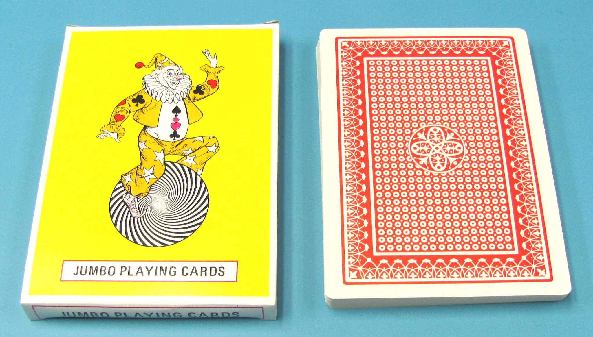 Jumbo Plastic Coated Playing Cards 5007 Red Back Winkler s Magic 