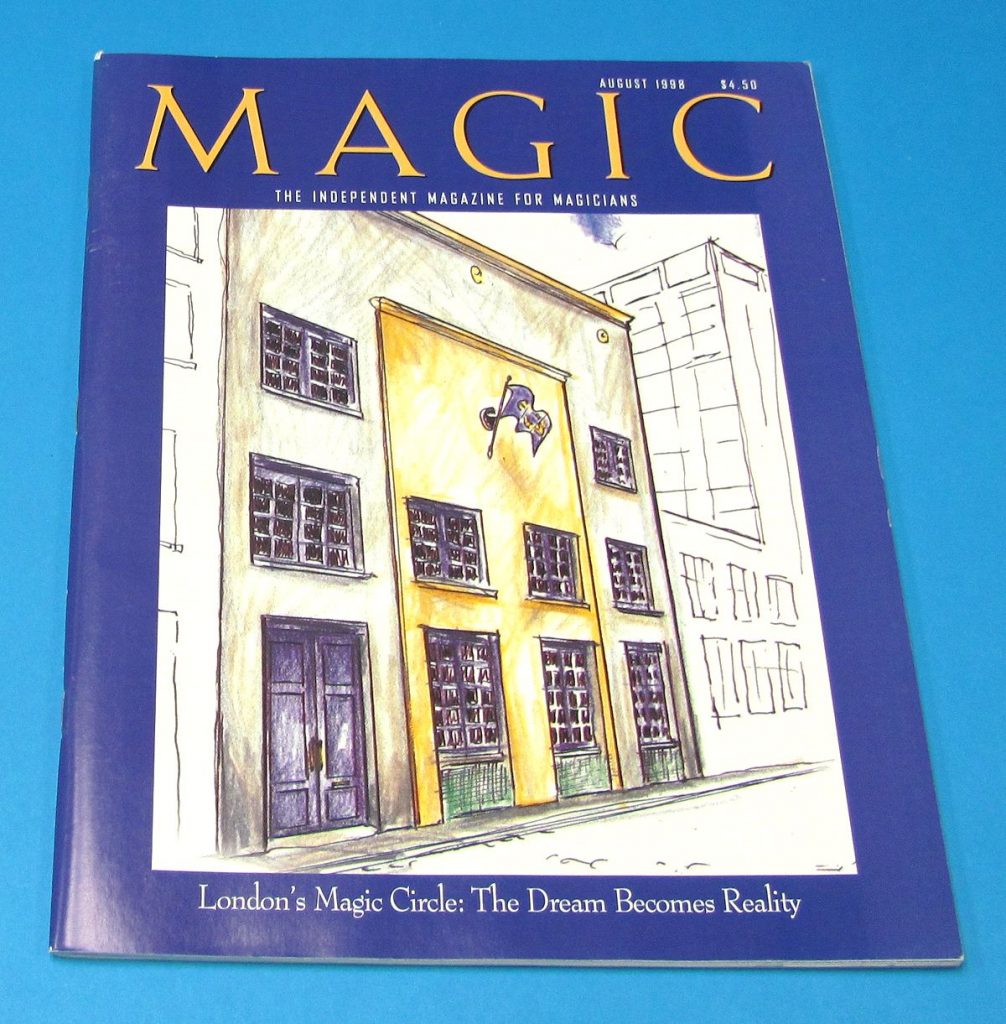 Stan Allen's Magic Magazine Aug 1998 London's Magic Circle | Winkler's ...