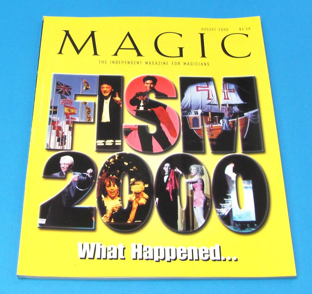 Stan Allen's Magic Magazine Aug 2000 FISM 2000 | Winkler's Magic Warehouse