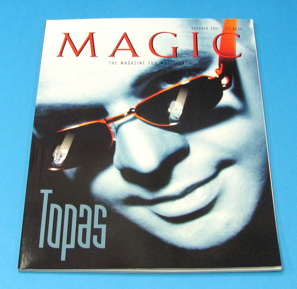 Stan Allen's Magic Magazine Oct 2001 Topas on Cover | Winkler's Magic ...