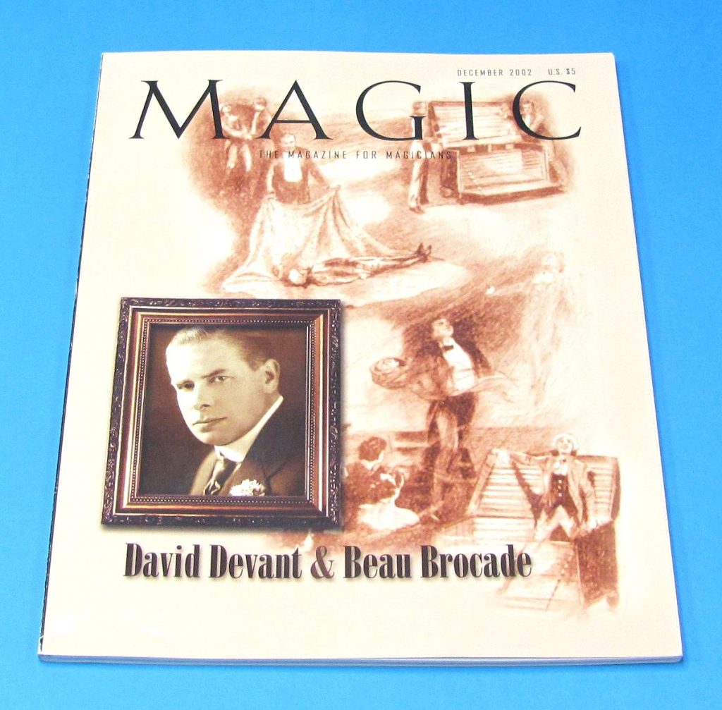 Stan Allen's Magic Magazine Dec 2002 David Devant & Beau Brocade on ...