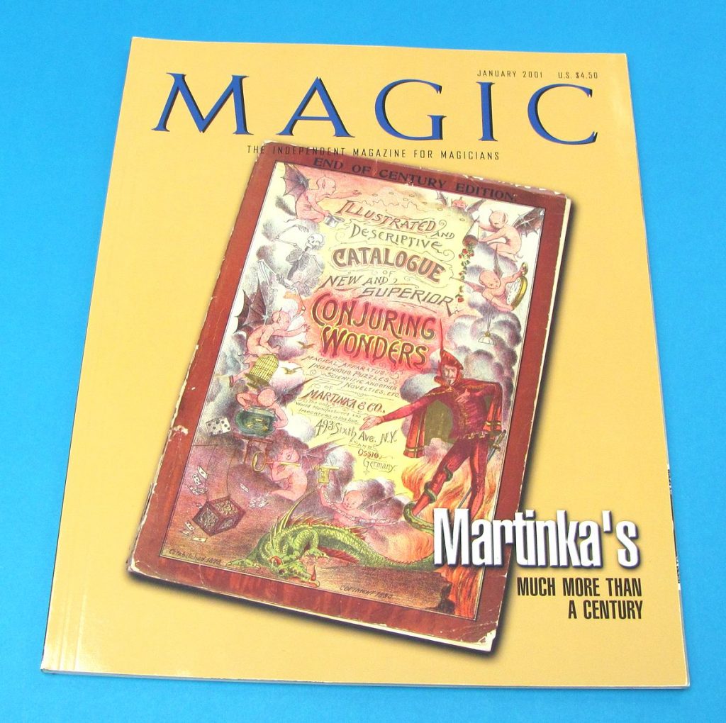 Stan Allen's Magic Magazine Jan 2001 Martinka's Much More Than A ...