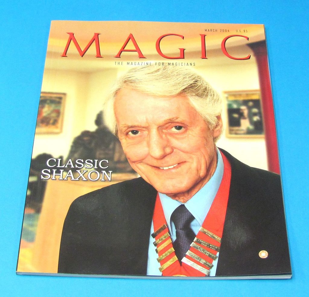 Stan Allen's Magic Magazine March 2004 Alan Shaxon on Cover | Winkler's ...