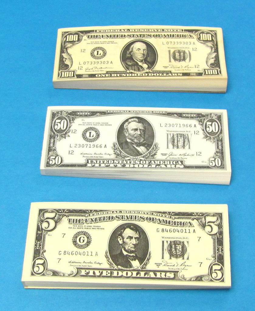 Novelty Miniature Money Pads Set | Winkler's Magic Warehouse