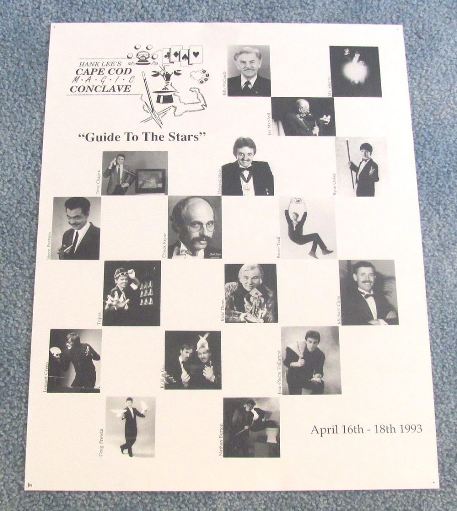 Hank Lee's Cape Cod Magic Conclave "Guide to the Stars" Poster (April ...