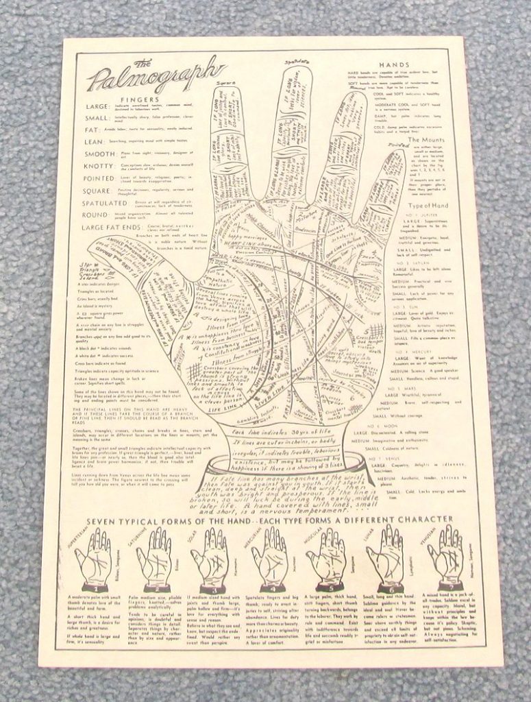 Palmograph Poster | Winkler's Magic Warehouse