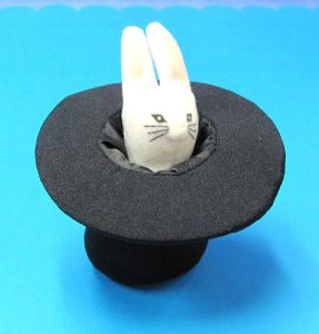 Rabbit in Top Hat Finger Puppet | Winkler's Magic Warehouse