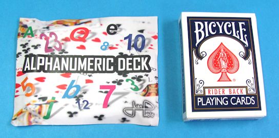 Alphanumeric Deck (Blue) by Juan Pablo | Winkler's Magic Warehouse