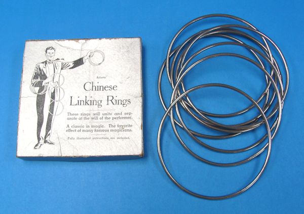 Adams' 5 Inch Linking Rings With Box | Winkler's Magic Warehouse